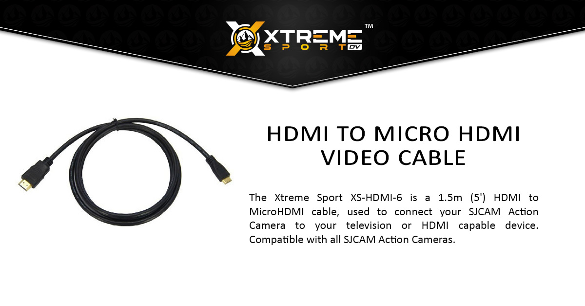 HDMI to microHDMI Video Cable • Xtreme Sport DV | Canada