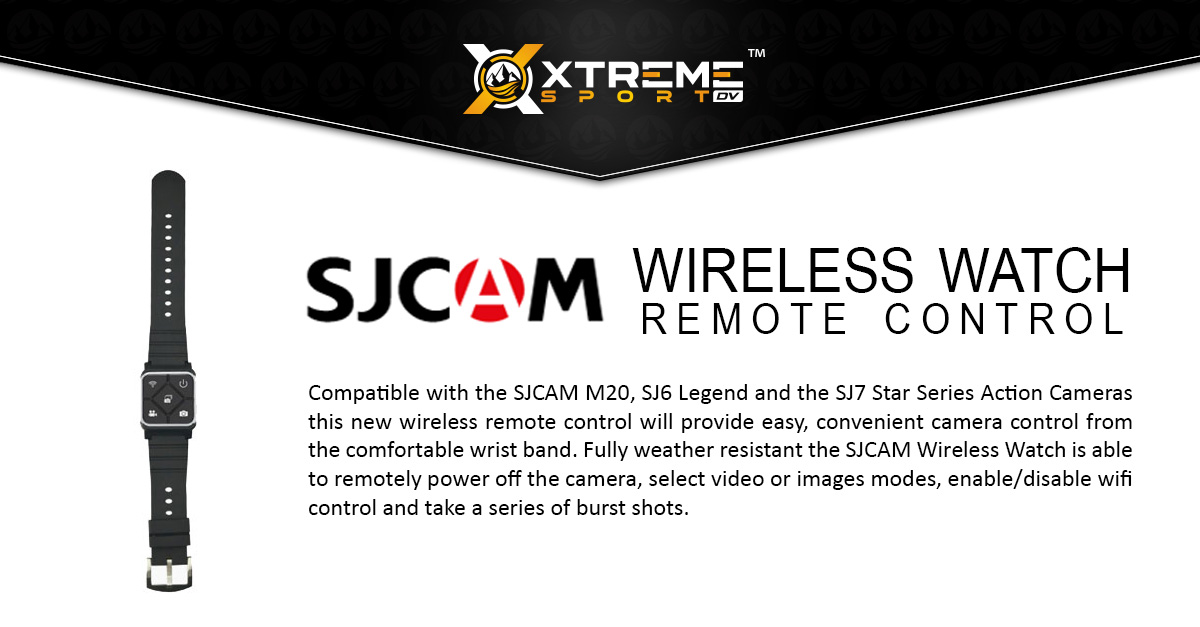 SJCAM Wireless Watch Remote Control (M20, SJ6, SJ7) • Xtreme Sport DV ...