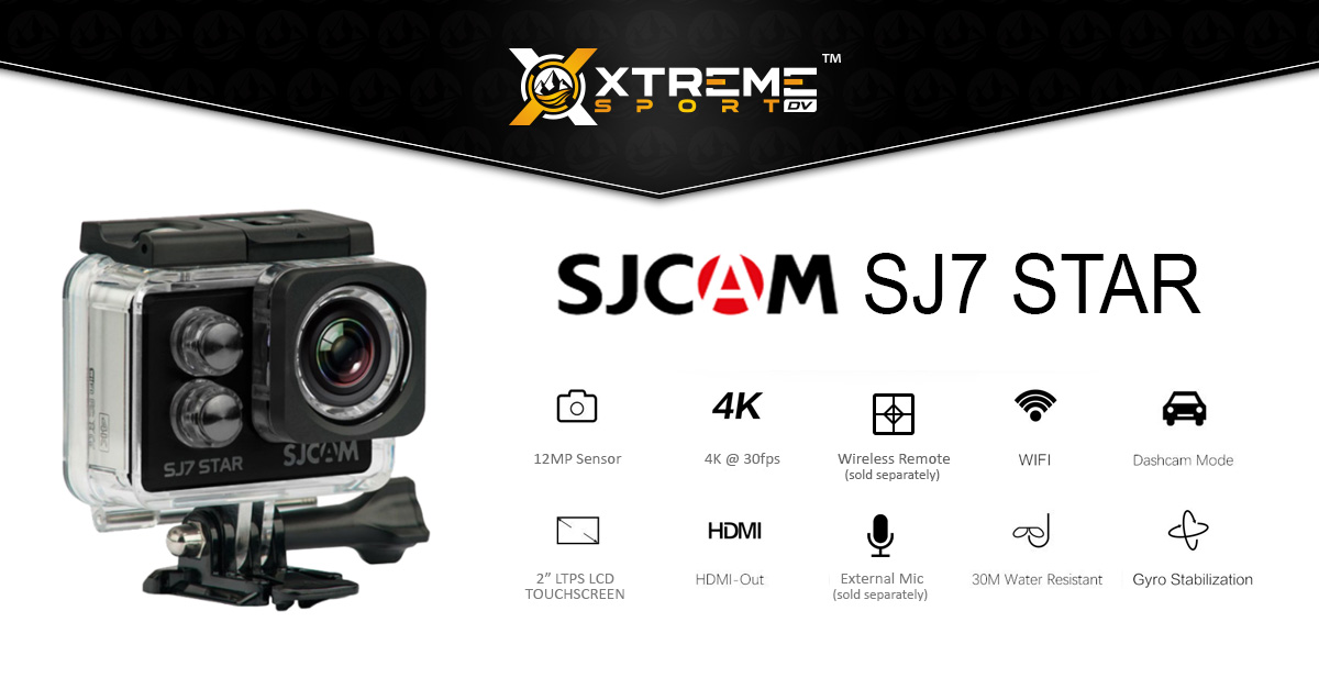 SJCAM SJ7 Star 4K WiFi Action Camera • Xtreme Sport DV | Canada